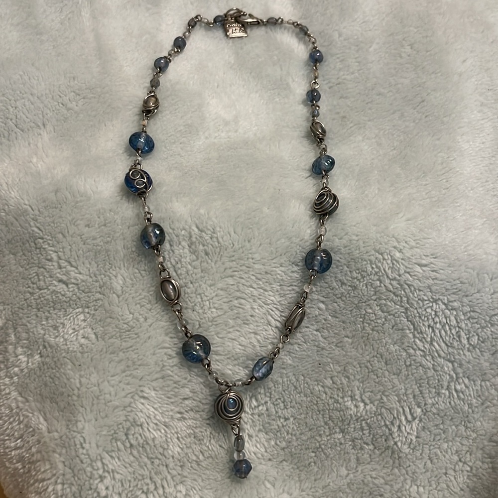 Marc Labat Blue Y Necklace - Gem